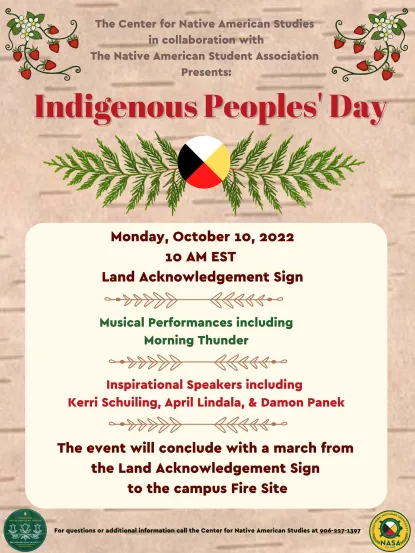 Indigenous Peoples Day | Center for Native American Studies